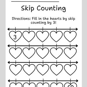 Skip Counting Worksheets, Kindergarten Missing Numbers, Count by 2, 5 ...