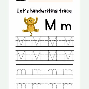 Kindergarten Handwriting Practice: Alphabet Tracing Worksheets (PDF ...