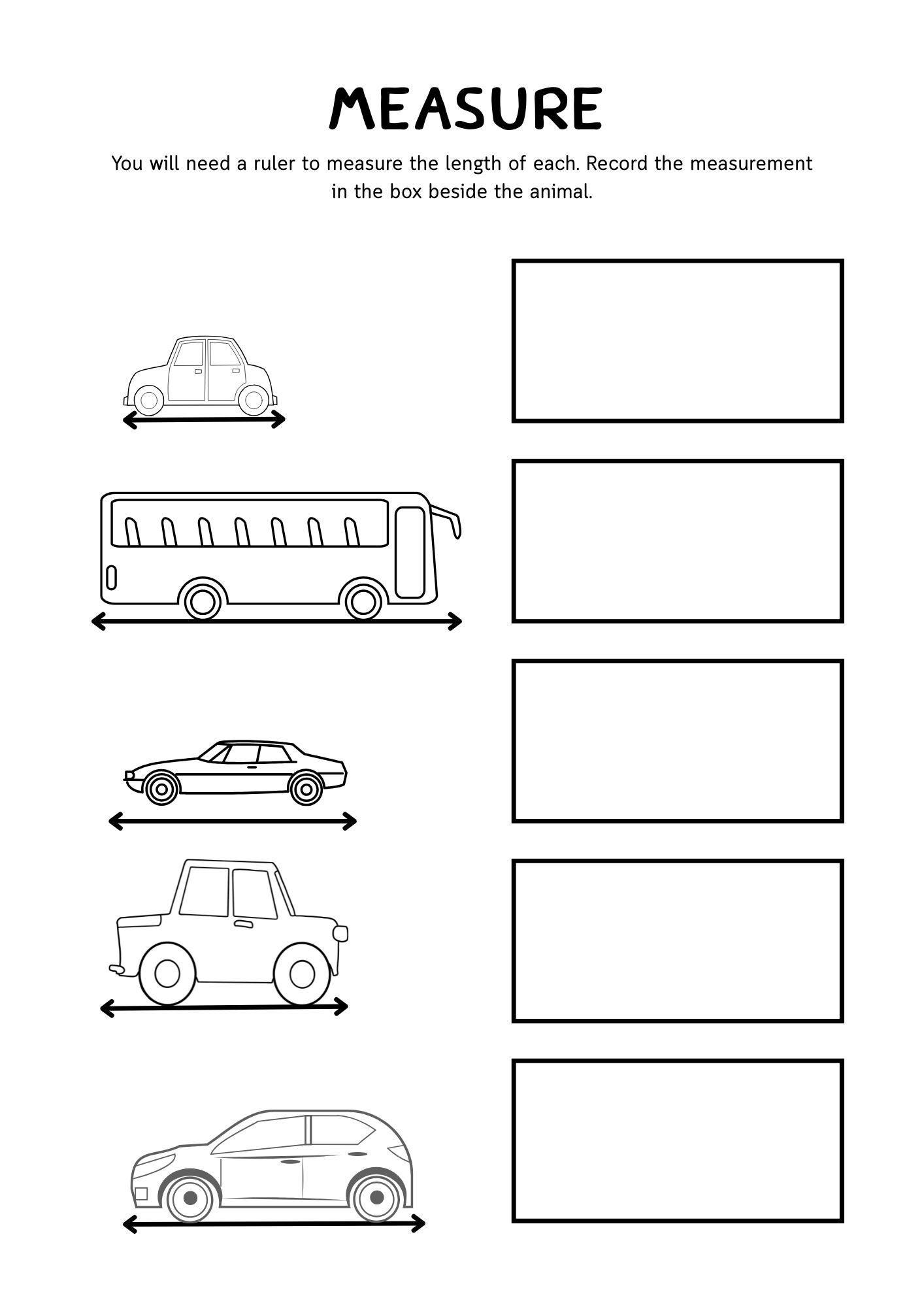 Measure Length With Tools Worksheets | 2nd Grade Ruler Measurement - Etsy