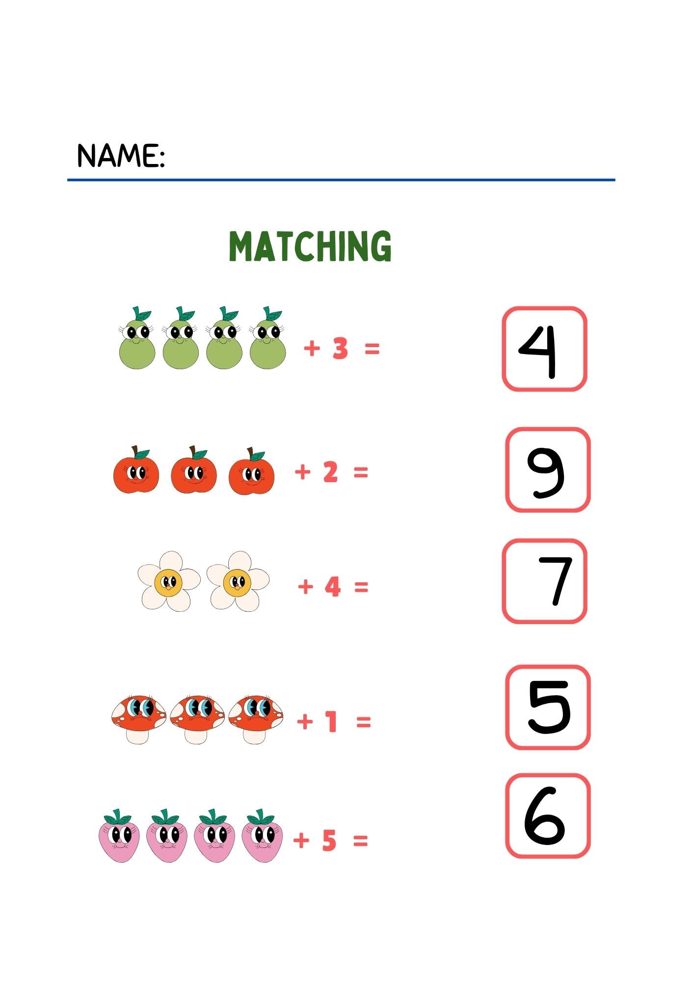 40 Printable Preschool Math, Beginning Math, Counting, Learning to Add ...