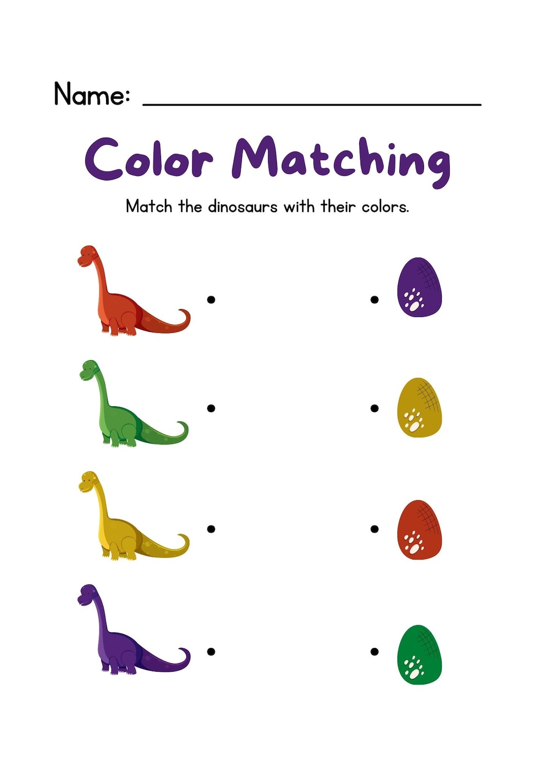 60 Printable Matching Worksheets, Match the Picture,preschool Line ...