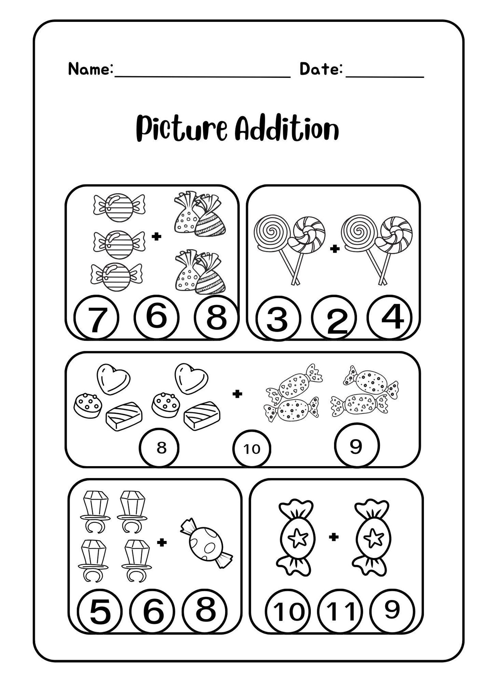 20sweets Addition and Subtraction to 10 - Etsy