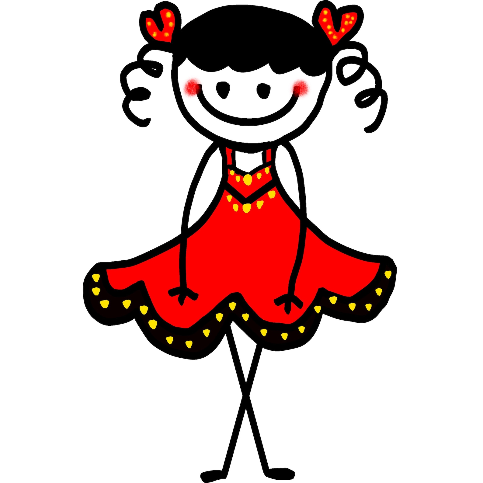 Doodle Boy and Girl Clipart,stick Figure Clipart,friend Clipart,outline ...