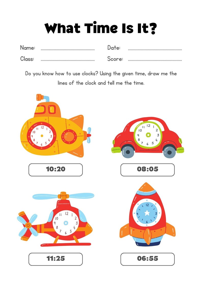 20 Printable 1st Grade Worksheet what Time is It Learn Time Analog ...