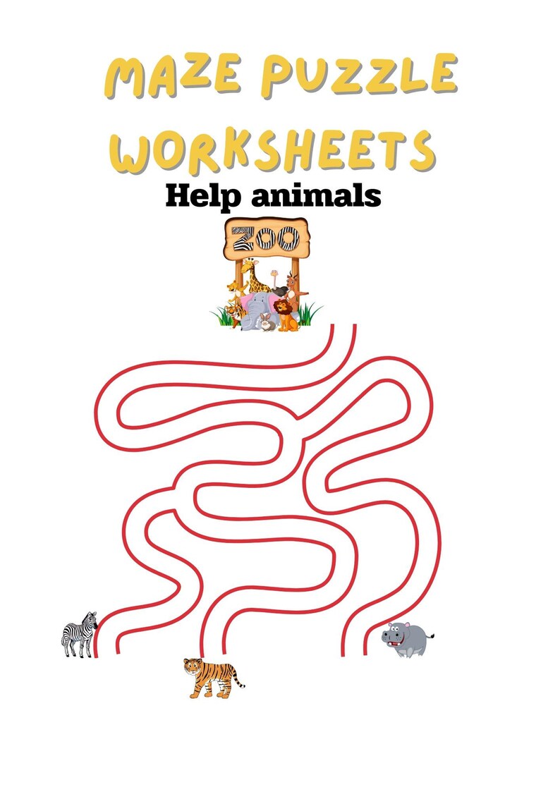 20 Printable Spring Maze Puzzle Worksheets for Kindergarten ...