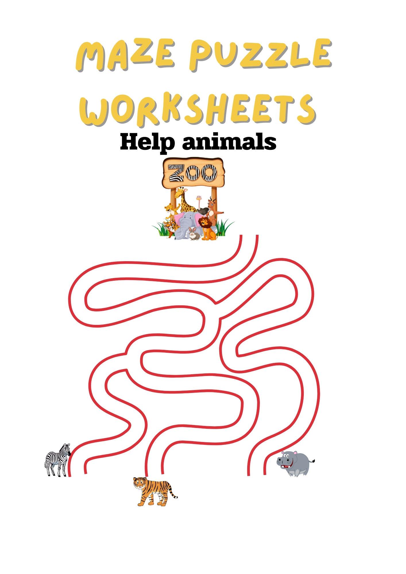 20 Printable Spring Maze Puzzle Worksheets for Kindergarten ...