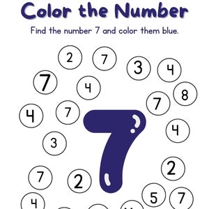 Number Coloring Pages Worksheets for Preschool 0-9 Printable Preschool ...
