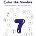 Number Coloring Pages Worksheets for Preschool 0-9 Printable Preschool ...