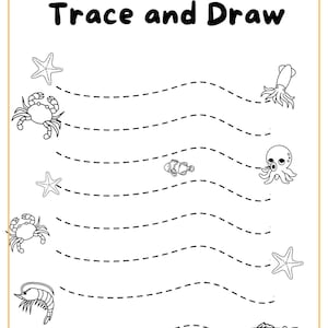 40 Preschool Matching Worksheets: Line Tracing Practice Printable - Etsy