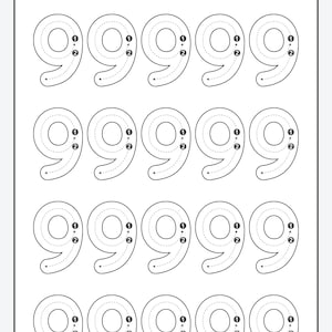 Number Tracing Worksheets: Color, Count, Trace 1-10 (printable) - Etsy