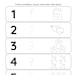 Number Tracing Worksheets: Color, Count, Trace 1-10 (printable) - Etsy