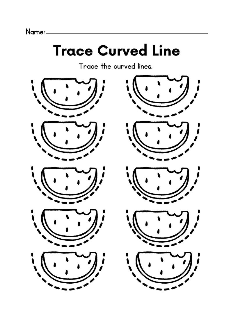Preschool Line Tracing Worksheets: 27 Printable Handwriting Pages (PDF ...