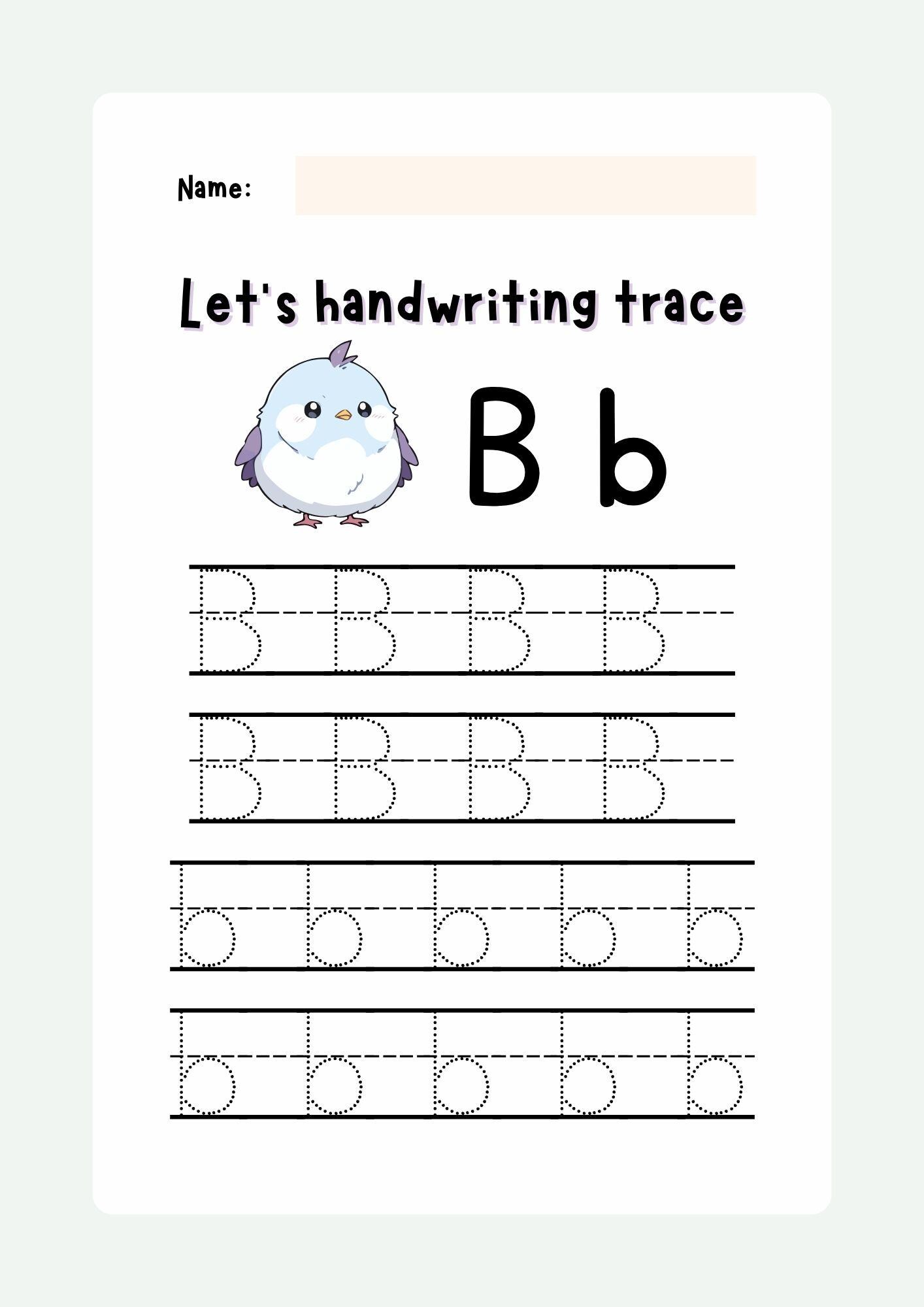 Kindergarten Handwriting Practice: Alphabet Tracing Worksheets (PDF ...