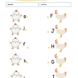 Alphabet Matching Activity A-Z - Etsy