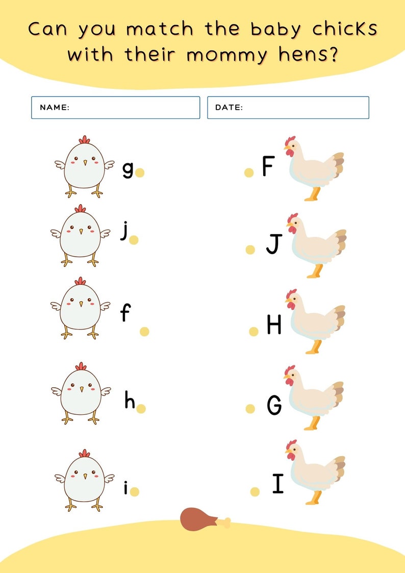 Alphabet Matching Activity A-Z - Etsy