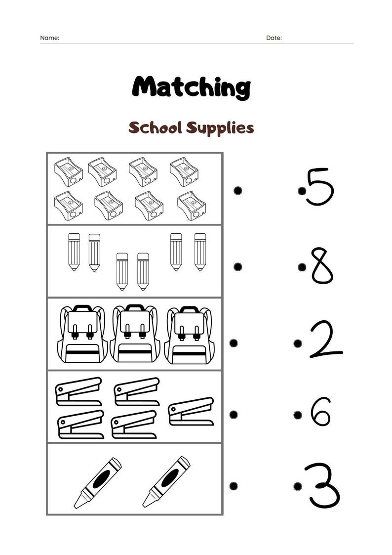 40 Kindergarten Math Worksheets: Addition, Subtraction, Measurement ...