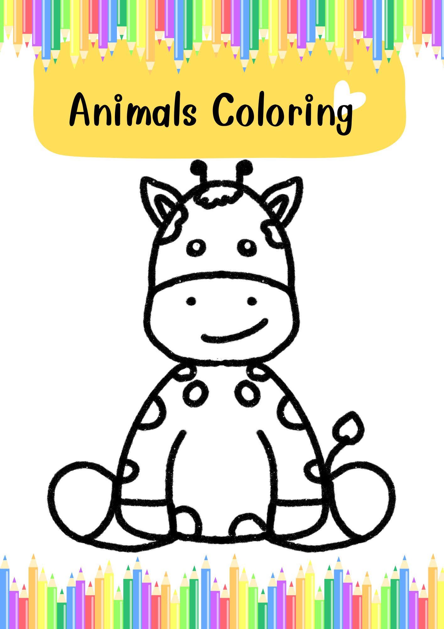 25 Safari Animals Coloring Pages for Kids | Safari Coloring Pages ...