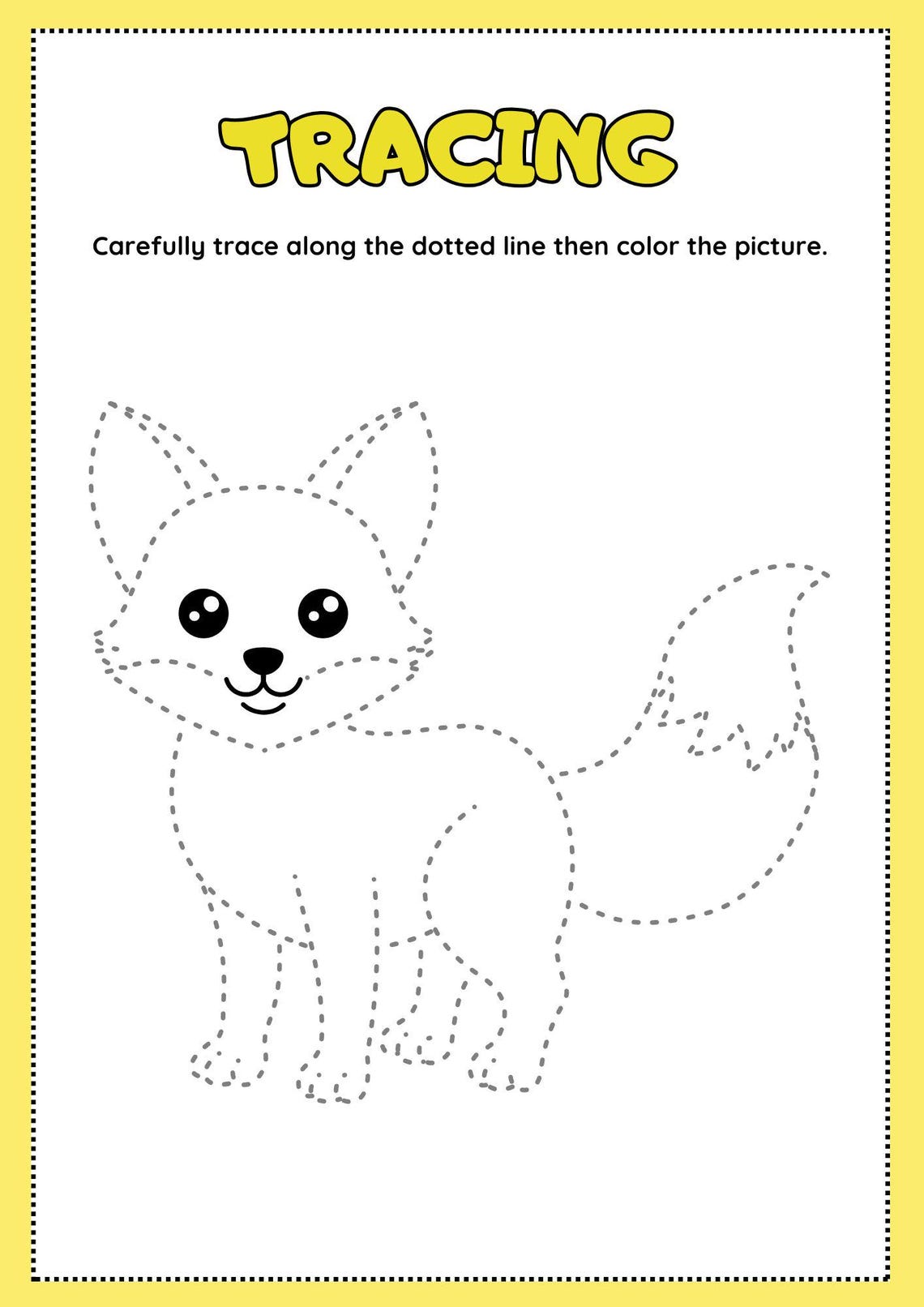 Animal Tracing Worksheets: Preschool Learning Printable - Etsy