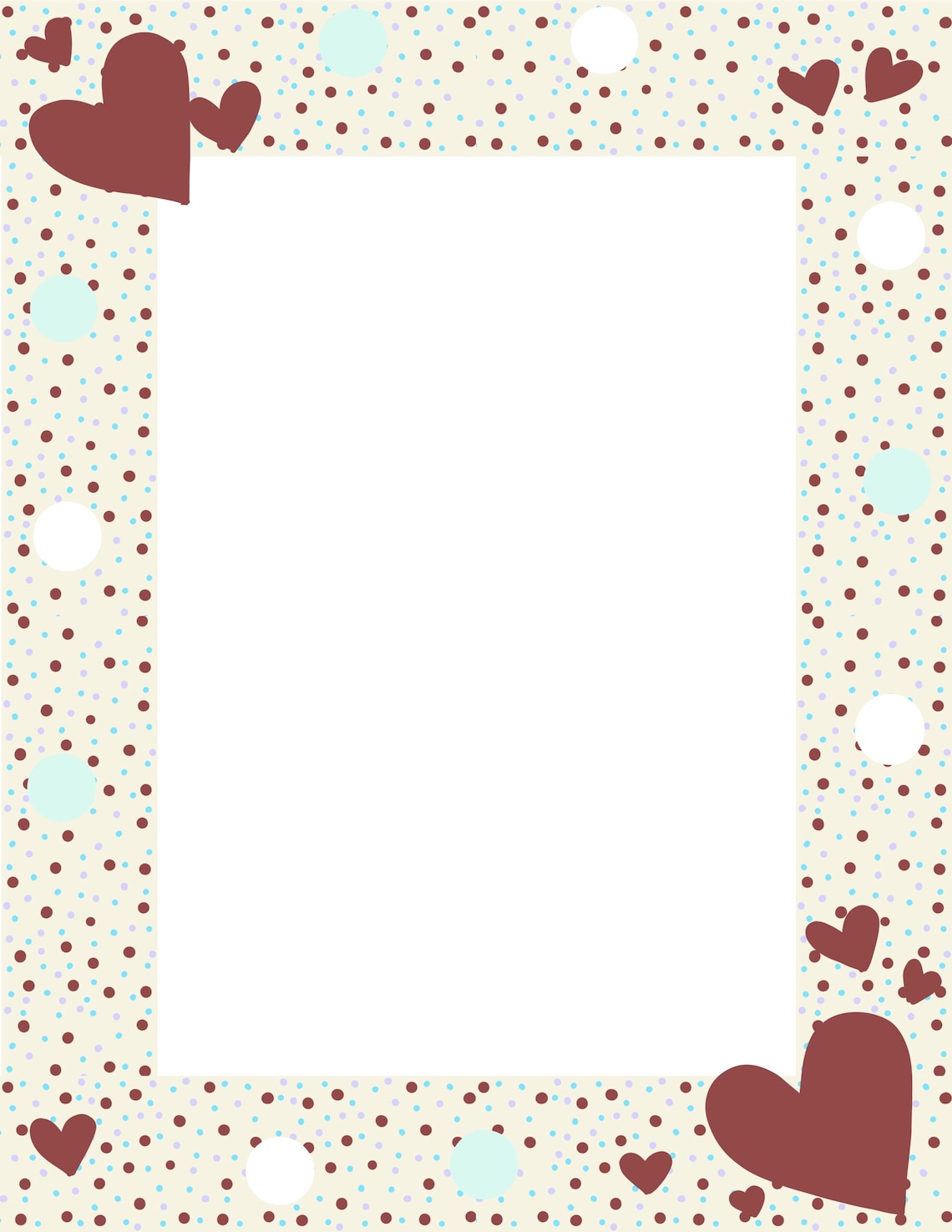 Valentine's Day Heart Page Borders and Frames Clip Art - Etsy