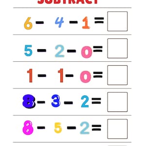 Kindergarten Addition and Subtraction Worksheets: Picture Math (20 ...