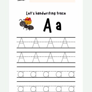 Kindergarten Handwriting Practice: Alphabet Tracing Worksheets (PDF ...