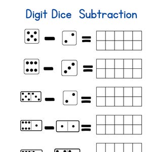20 Printable Domino Addition Worksheets | 1st Grade & Kindergarten Math ...