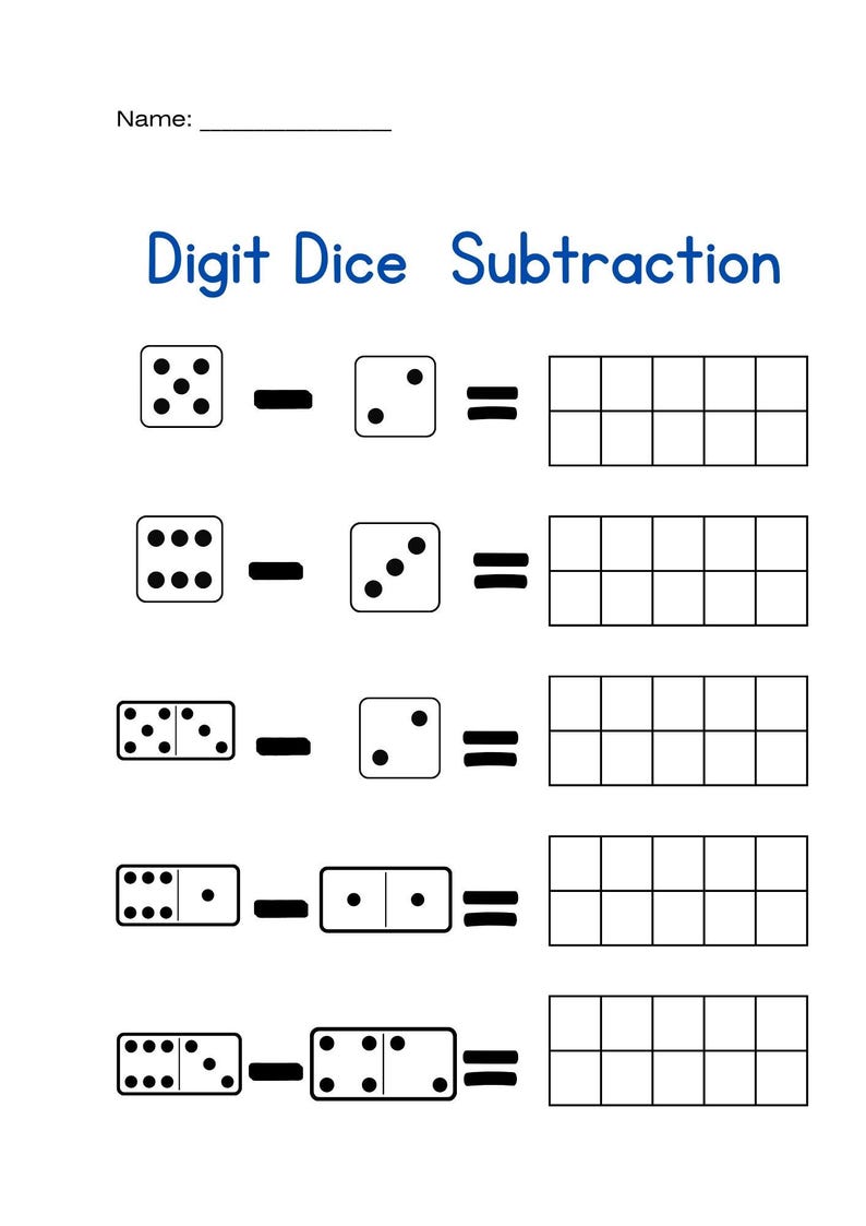 20 Printable Domino Addition Worksheets | 1st Grade & Kindergarten Math ...