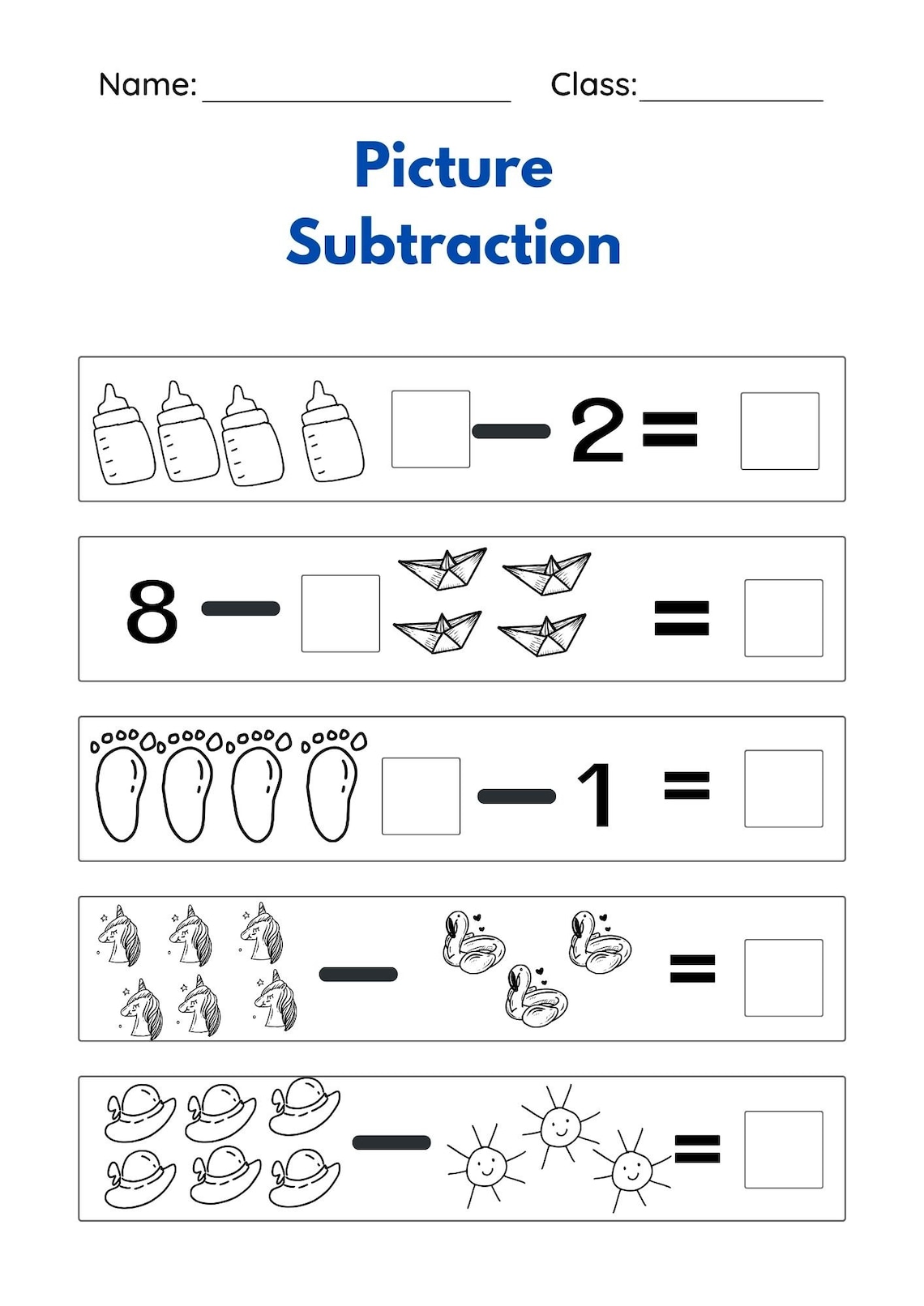 20 Printable Kindergarten Addition Worksheets, Picture Addition and ...
