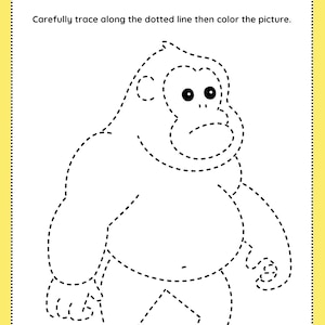 40 Animal Tracing Tracing Worksheets, Printable Preschool Trace Pages ...