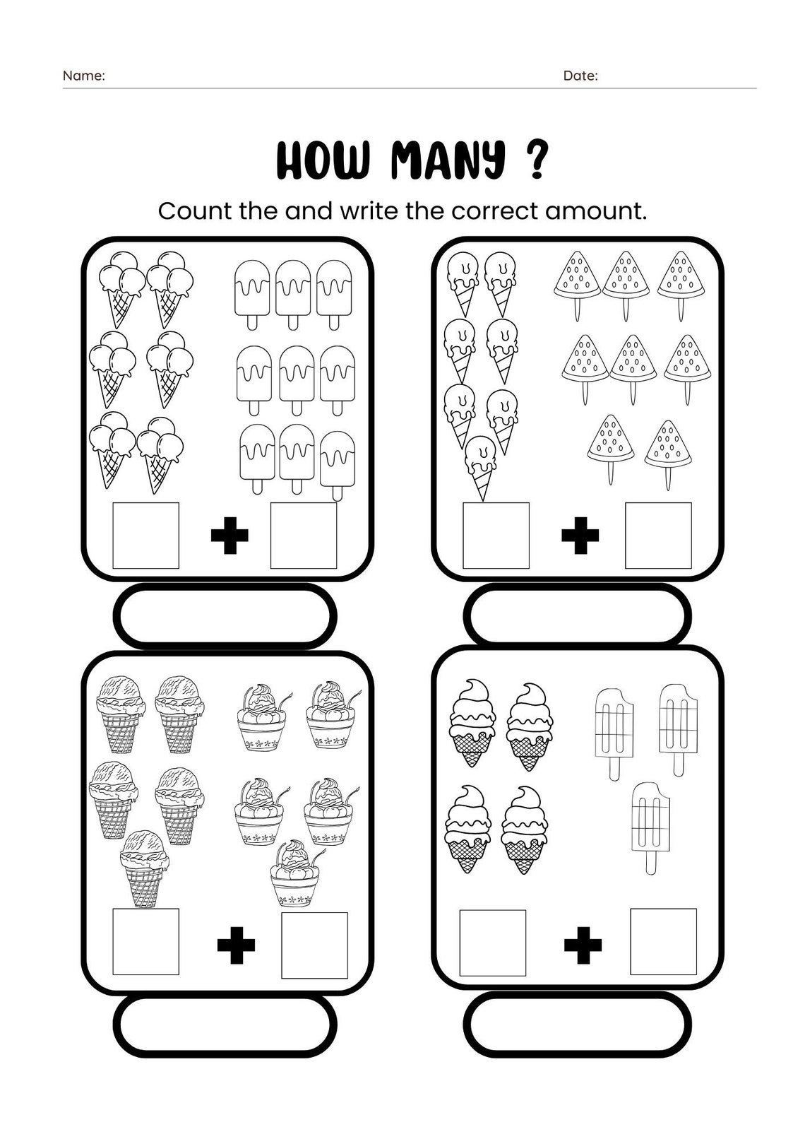 20 Printable Kindergarten Addition Worksheets, Picture Addition and ...