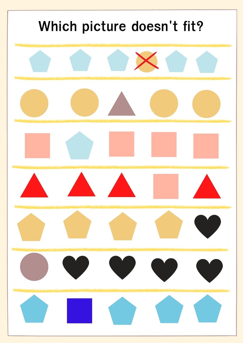 Preschool Shape Tracing, Basic Shape Tracing, Shape Tracing Worksheets ...