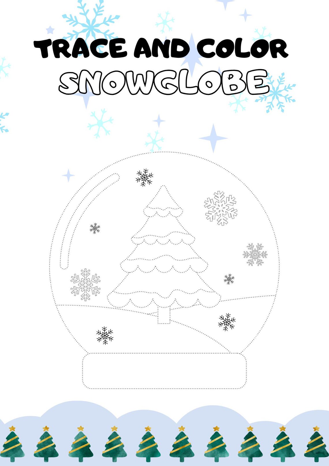 Christmas Tracing Worksheets, Handwriting Practice, Fine Motor Skills ...