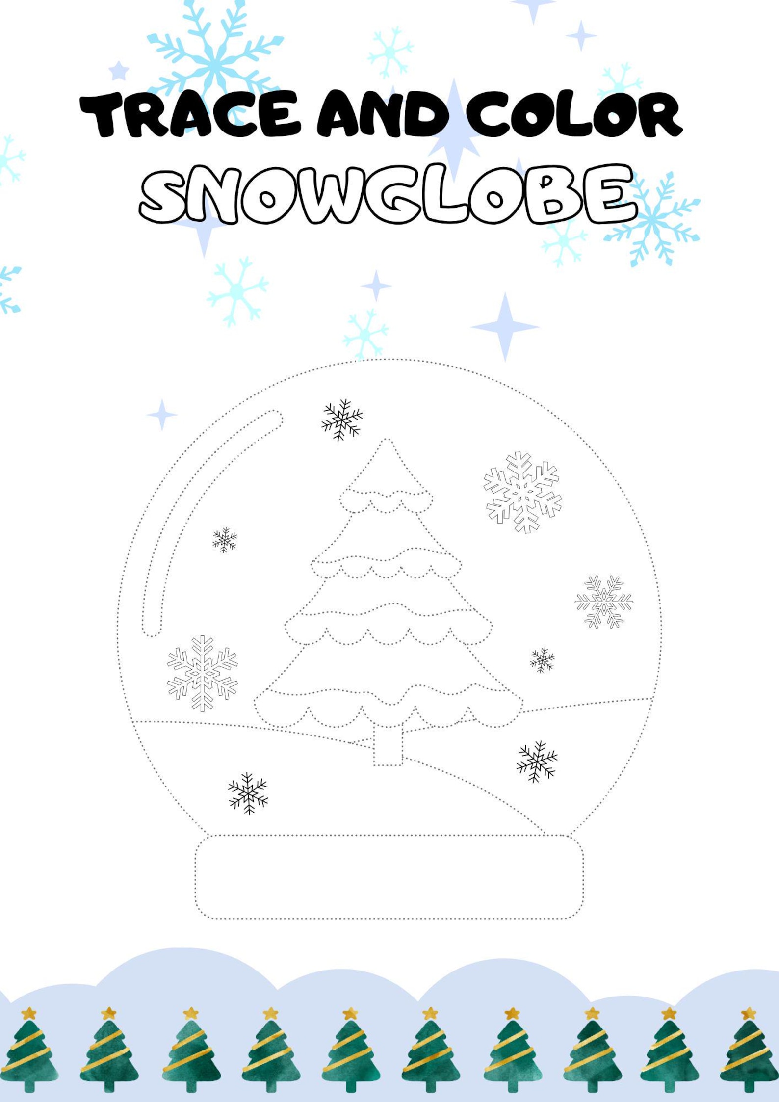 Christmas Tracing Worksheets: Fine Motor Skills Practice (PDF) - Etsy