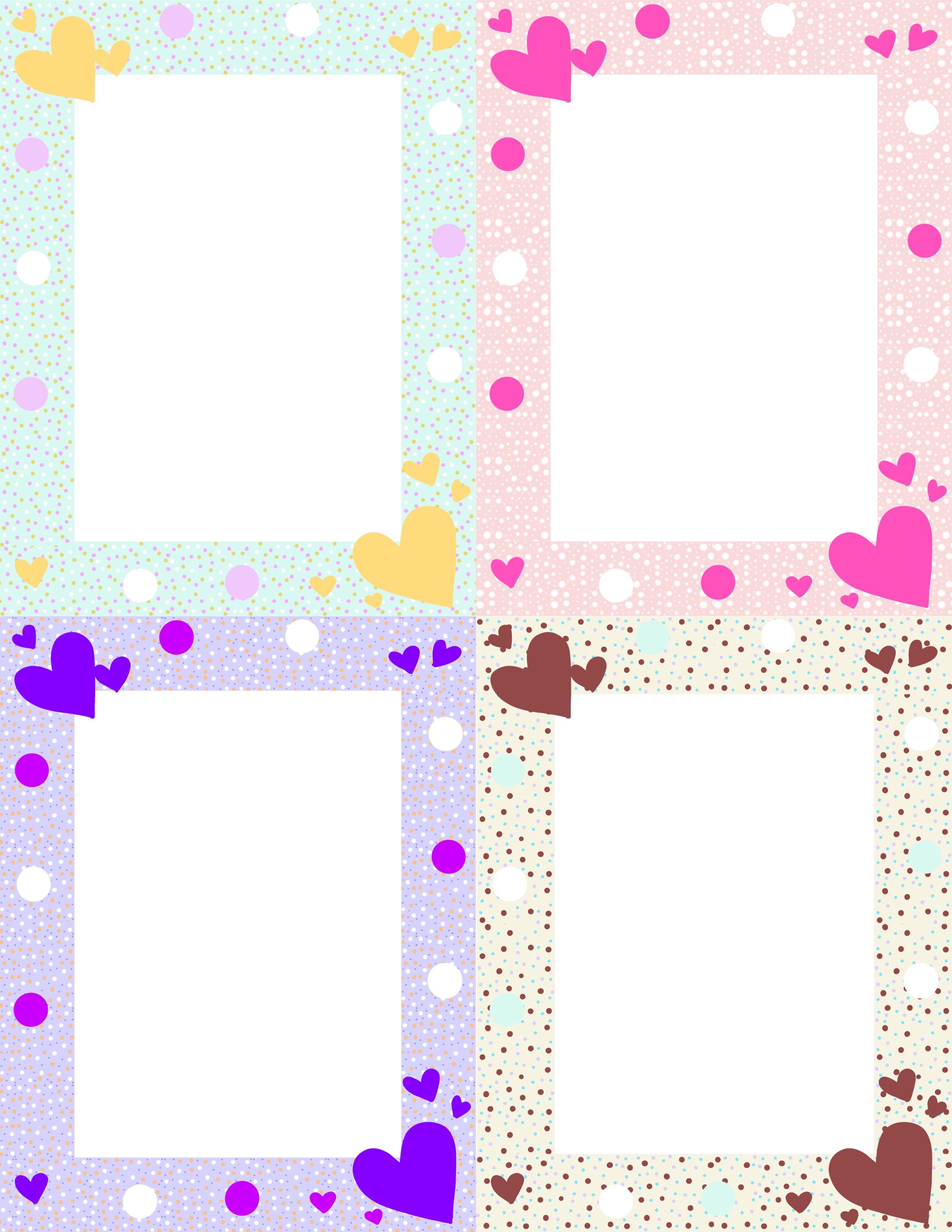 Valentine's Day Heart Page Borders and Frames Clip Art - Etsy