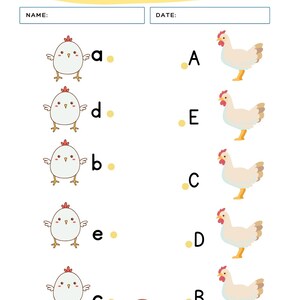 Alphabet Matching Activity A-Z - Etsy