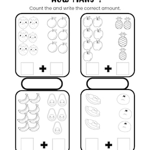 20 Printable Kindergarten Addition Worksheets, Picture Addition and ...
