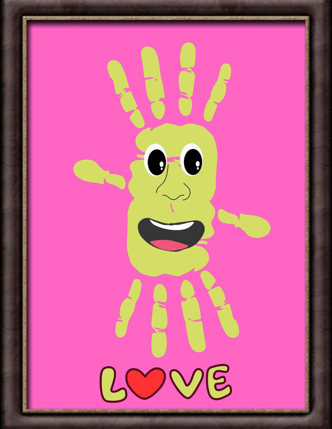 Valentine's Day Handprint Art, Kids Craft Gift (digital Download) - Etsy