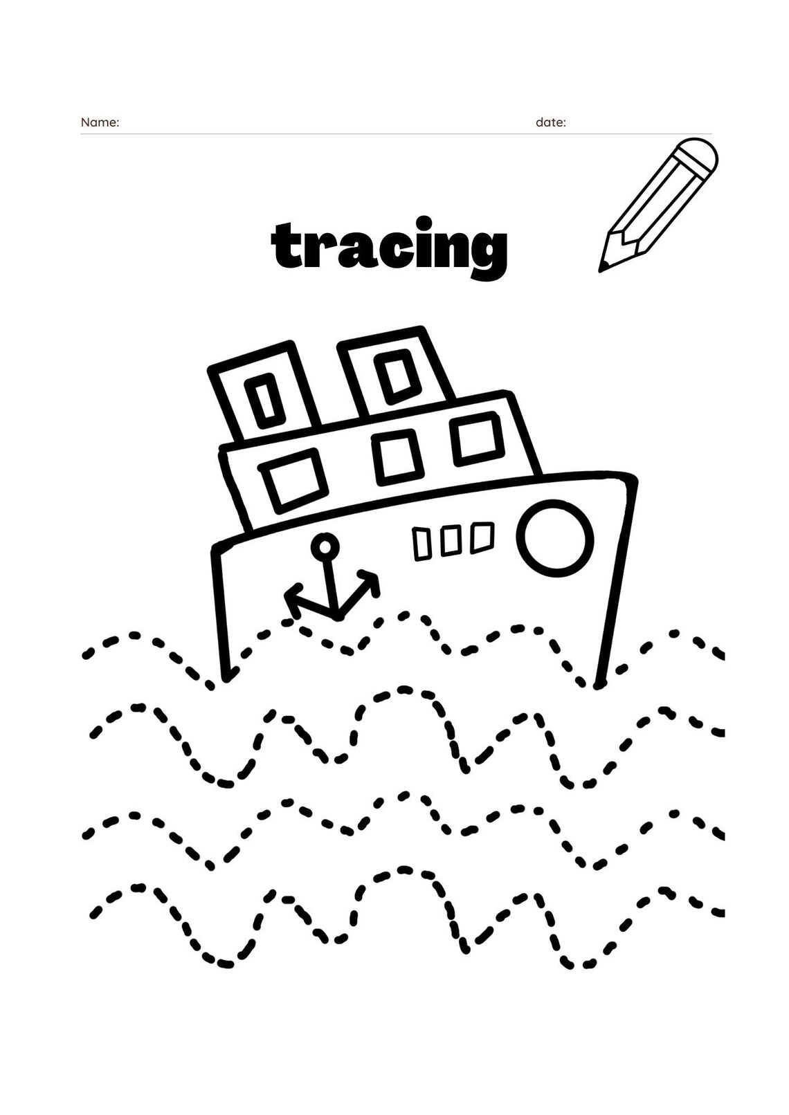 60 Preschool Line Tracing Worksheets: Homeschool Kindergarten Learning ...