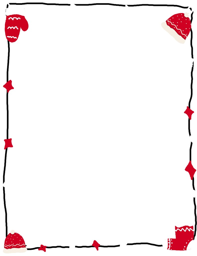 Christmas Doodle Borders Clip Art Frames (PNG) - Etsy