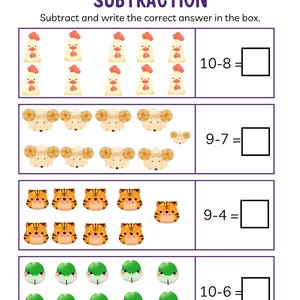 40 Printable Kindergarten Addition Worksheets, Picture Addition and ...