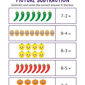 40 Printable Kindergarten Addition Worksheets, Picture Addition and ...