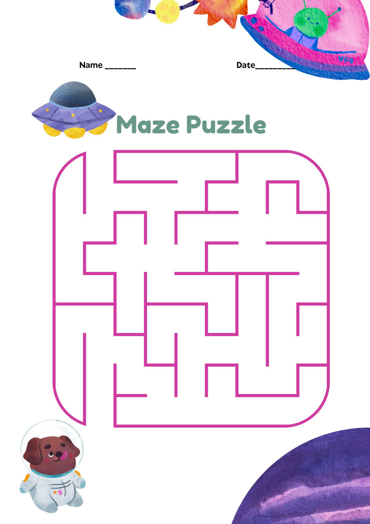 32 Printable Spring Maze Puzzle Worksheets for Kindergarten ...