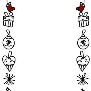 30 Christmas Frames Clip Art Winter Clipart Doodle Borders Christmas ...