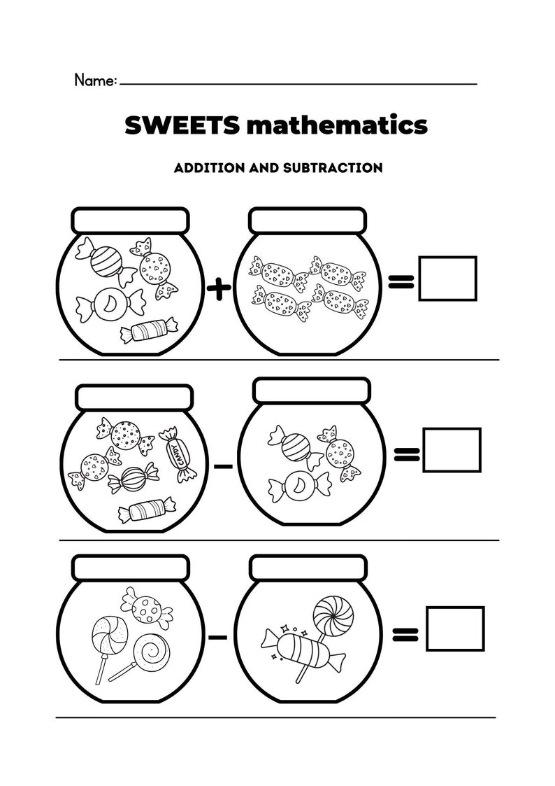 20 Printable Kindergarten Addition Worksheets, Picture Addition and ...