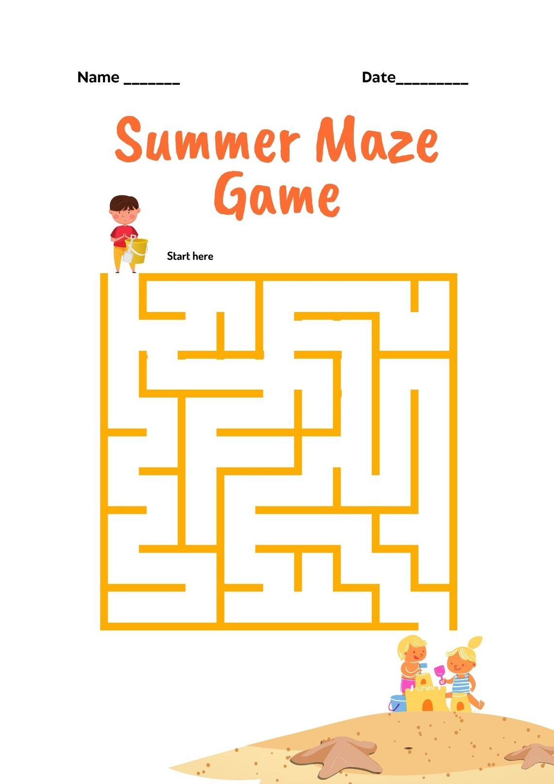 24 Printable Spring Maze Puzzle Worksheets for Kindergarten ...