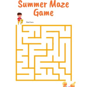 24 Printable Spring Maze Puzzle Worksheets for Kindergarten ...