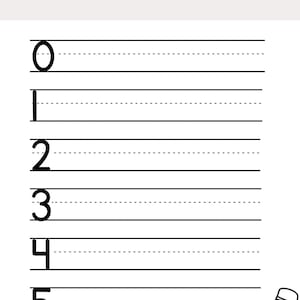 Number Tracing Worksheets: Color, Count, Trace 1-10 (printable) - Etsy