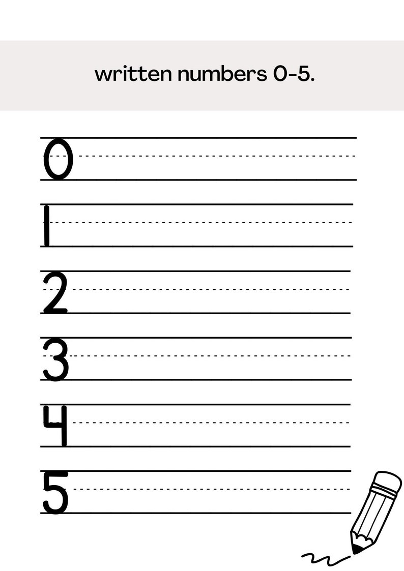 Number Tracing Worksheets: Color, Count, Trace 1-10 (printable) - Etsy