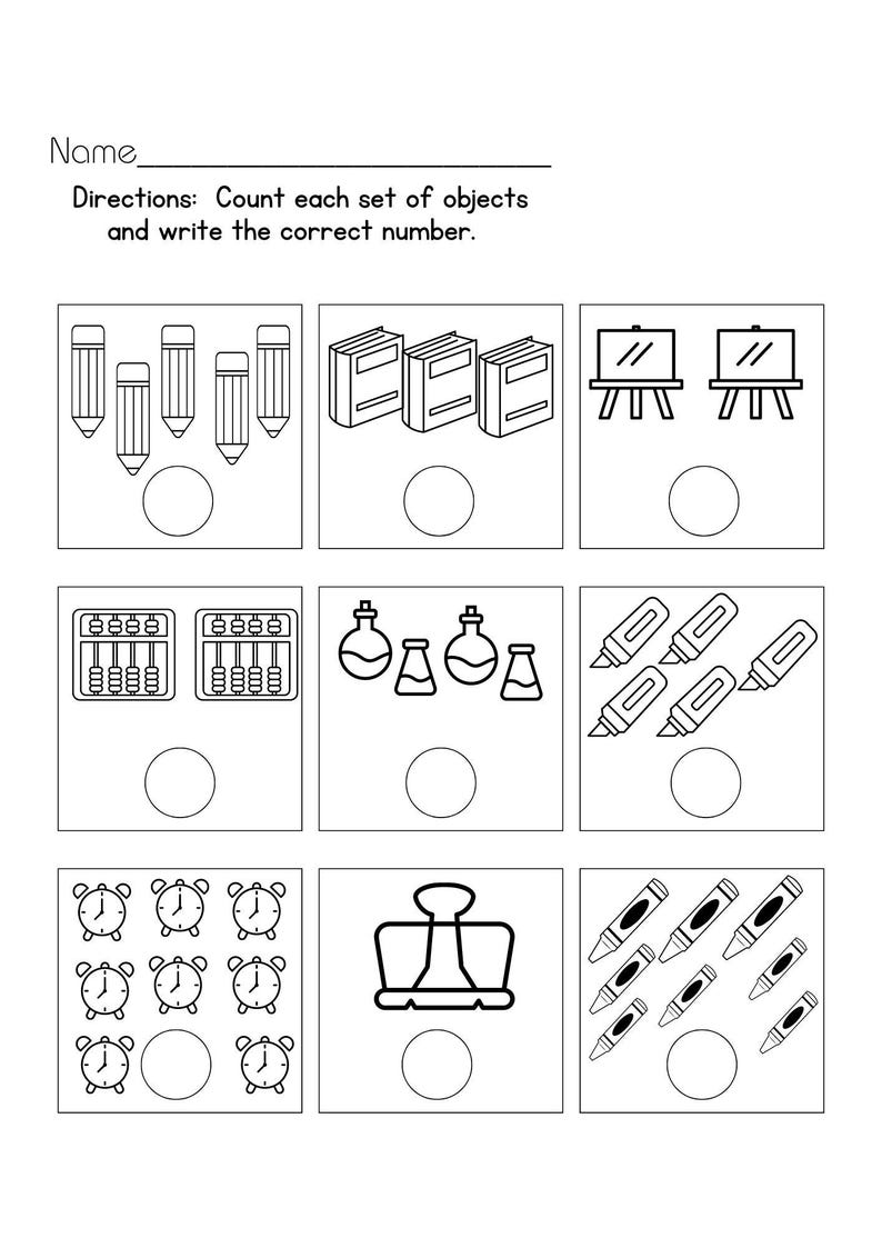 40 Printable Kindergarten Addition Worksheets, Write the Equation ...