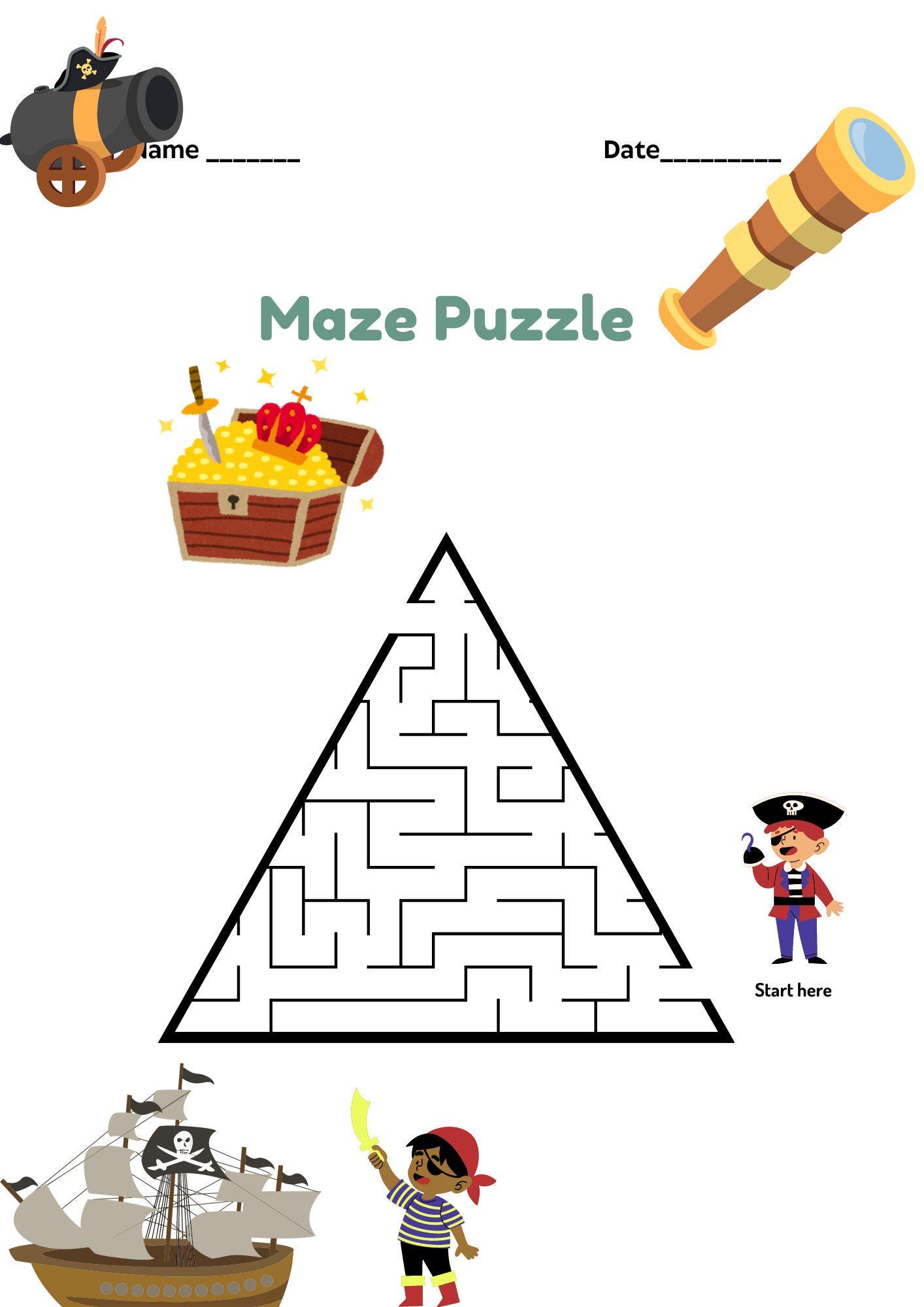 32 Printable Spring Maze Puzzle Worksheets for Kindergarten ...